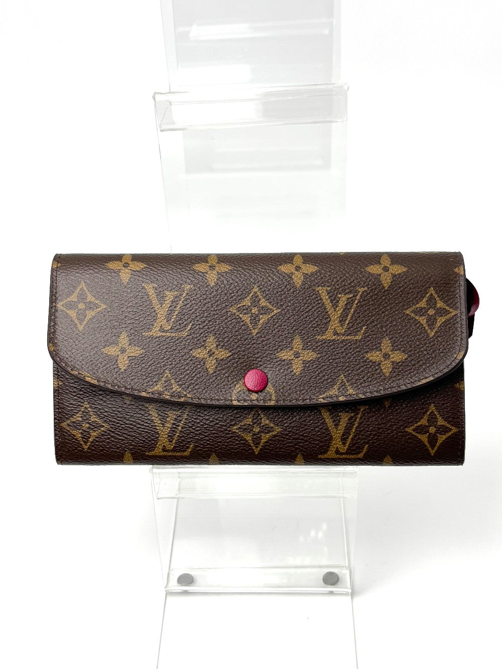 Preowned. LV Emilie Fuchsia Monogram Long Wallet – The Orange Box PH